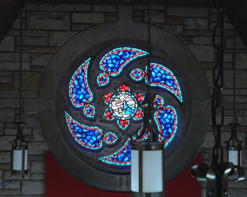 INT chapel window – Welcome to The Center, Palos Park